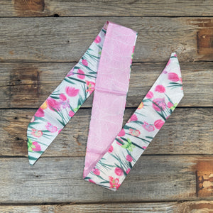 Western Pink Roses Mini Wild Rag Scarf / Cowgirl Necktie Western Wild ...