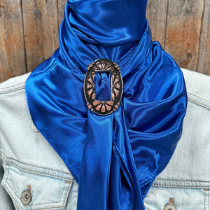 35X35" Solid Electric Blue Wild Rag / Scarf WRS17 - Buckle Wild Rag ...
